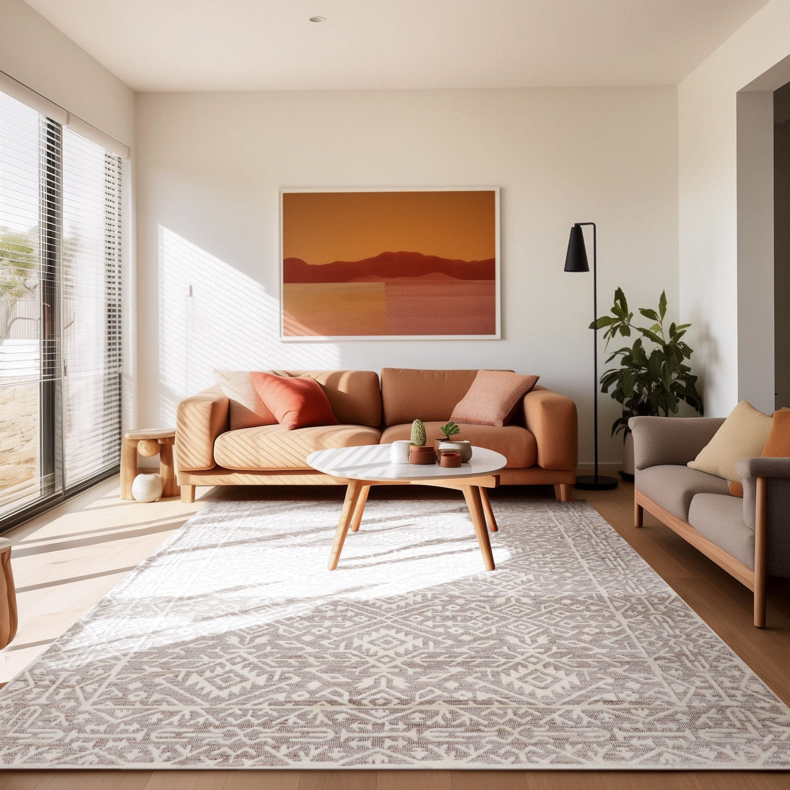 Anapai Cream Tribal Transitional Rug (200 X 300cm) | Baha